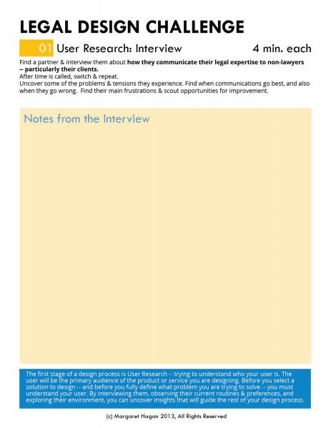 Legal Design workbook – Open Law Lab