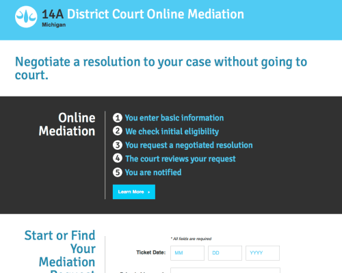 Online Court Project from the University of Michigan – Open Law Lab
