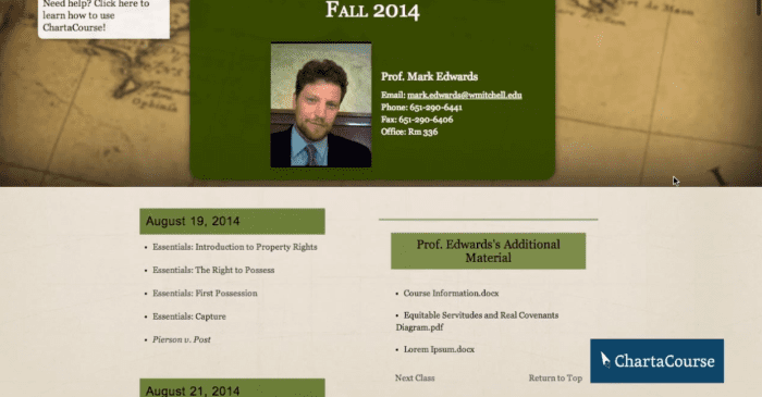 ChartaCourse for procedural & visual legal education – Open Law Lab